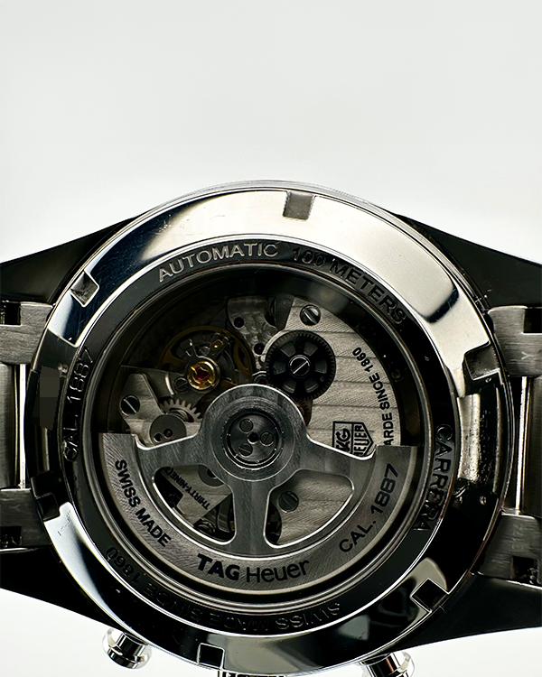 TAG Heuer Carrera Calibre 1887 43MM Silver Dial Steel Bracelet (CAR201 ...