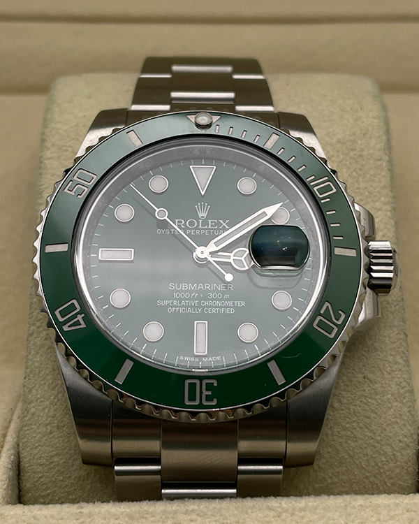 2011 Rolex Submariner Date "Hulk" 40MM Steel Green Dial (116610LV ...