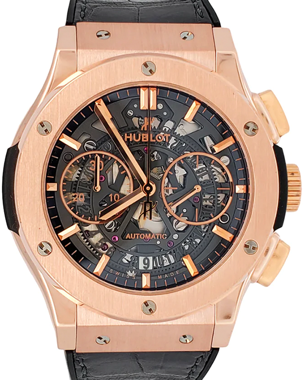 2015 Hublot Classic Fusion Aerofusion 45MM Skeleton Dial Rubber-Leathe ...