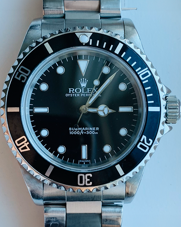 1999 Rolex Submariner No-Date 40MM Black Dial Steel Bracelet (14060 ...