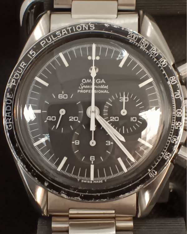 Omega Speedmaster 42MM Black Dial Steel Bracelet (145.012-67 SP) – Grailzee