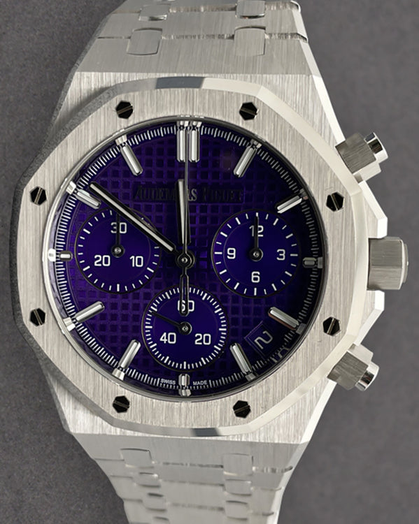 Audemars Piguet Royal Oak Chronograph 41MM Purple Dial White Gold Brac ...