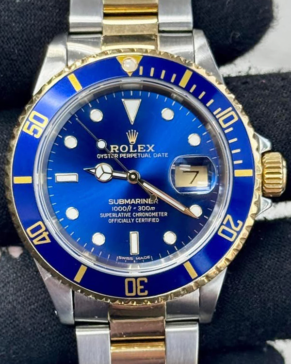 Rolex Submariner Date "Bluesy" 40MM Blue Dial Two-Tone Oyster Bracelet ...