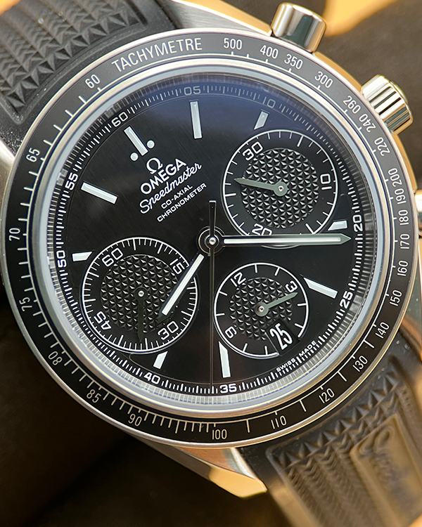 2024 Omega Speedmaster Racing 40MM Black Dial Rubber Strap (326.32.40 ...