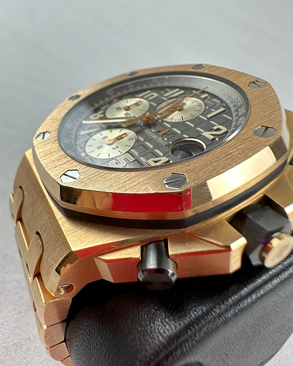 2017 Audemars Piguet Royal Oak Offshore "Brick" 42MM Grey Dial Rose Go ...