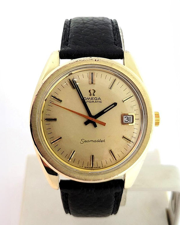 Omega Seamaster Cal. 565 36.5MM Champagne Dial Aftermarket Leather Str ...