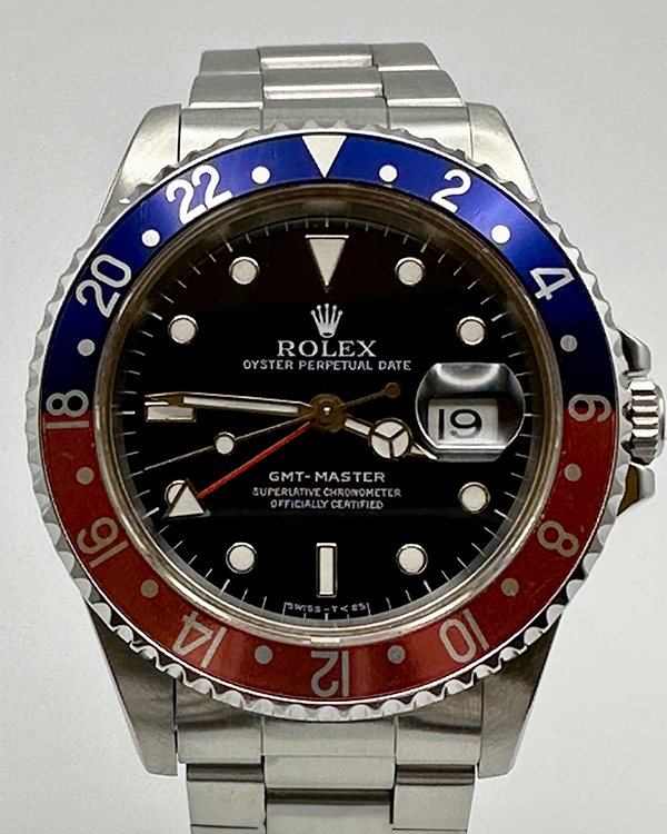 1997 (U Serial) Rolex GMT-Master "Pepsi" 40MM Black Dial Oyster Bracel ...