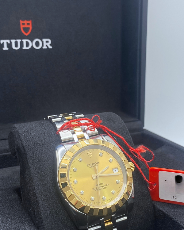 2018 Tudor Classic Champagne Diamond Dial Gold/Steel (21013) – Grailzee