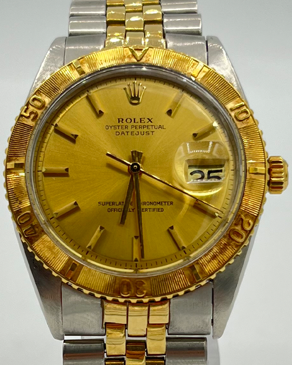 Rolex Datejust Turn-O-Graph 36MM Gold Dial Two-Tone Jubilee Bracelet ...