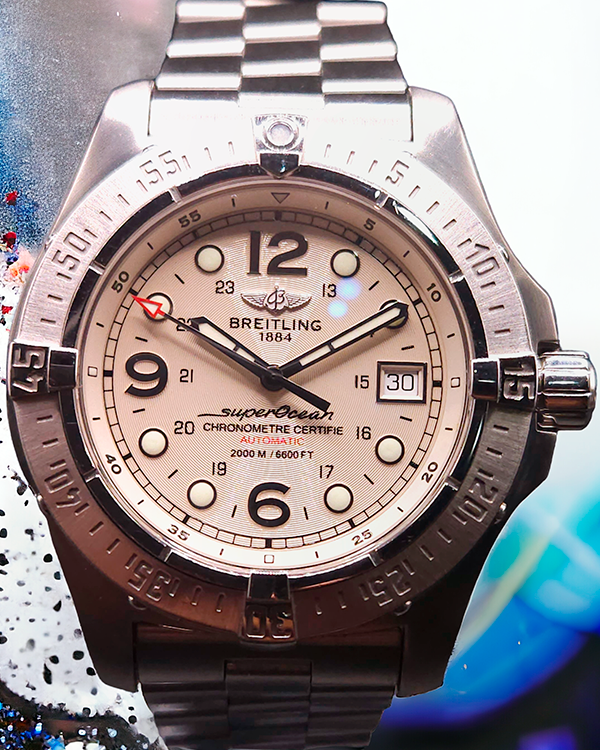 Breitling Superocean Steelfish X Plus 44MM Silver Dial Steel Bracelet ...