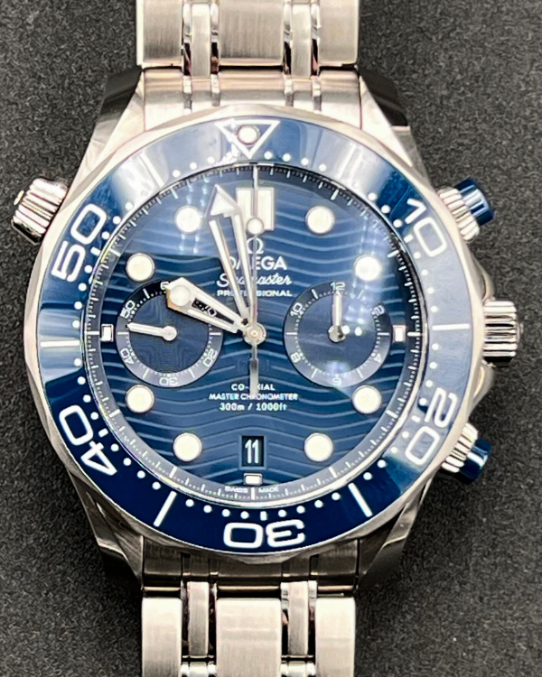 2022 Omega Seamaster Professional Diver 300M 44MM Blue Dial Steel Brac ...