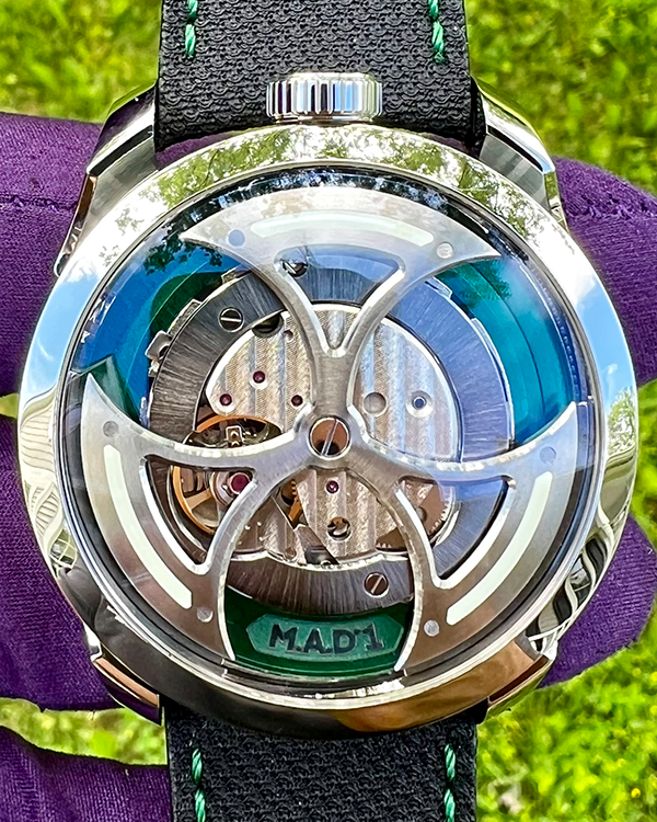 2024 MB&F MAD 1 Green Edition 42MM Skeleton Dial Leather Strap (M.A.D ...