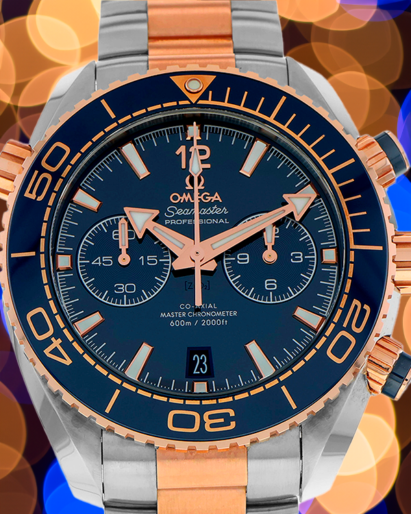 2023 Omega Seamaster Planet Ocean Chronograph 45.5MM Blue Dial Two-Ton ...