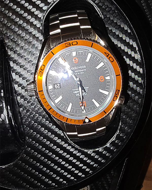 2005 Omega Seamaster Planet Ocean 42MM Black Dial Steel Bracelet (2209 ...