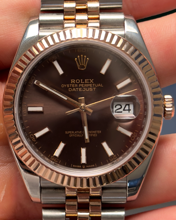 Rolex Datejust 41MM Chocolate Dial Two-Tone Jubilee Bracelet (126331 ...