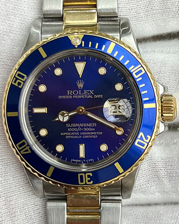 Rolex Submariner Date 40MM "Bluesy" Dial Two-Tone Bracelet (16803 ...
