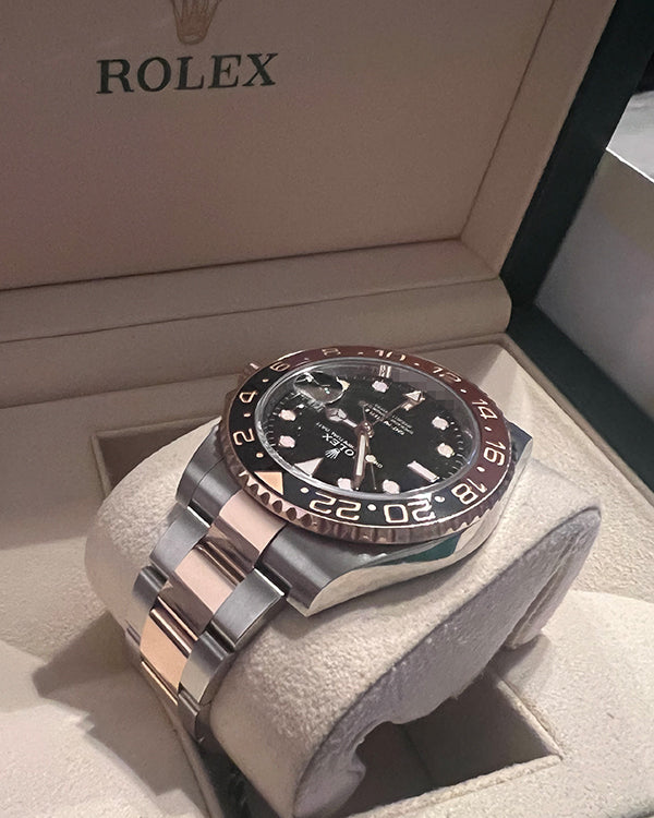 2019 Rolex GMT-Master II "Rootbeer" 40MM Black Dial Two-Tone Oyster Br ...