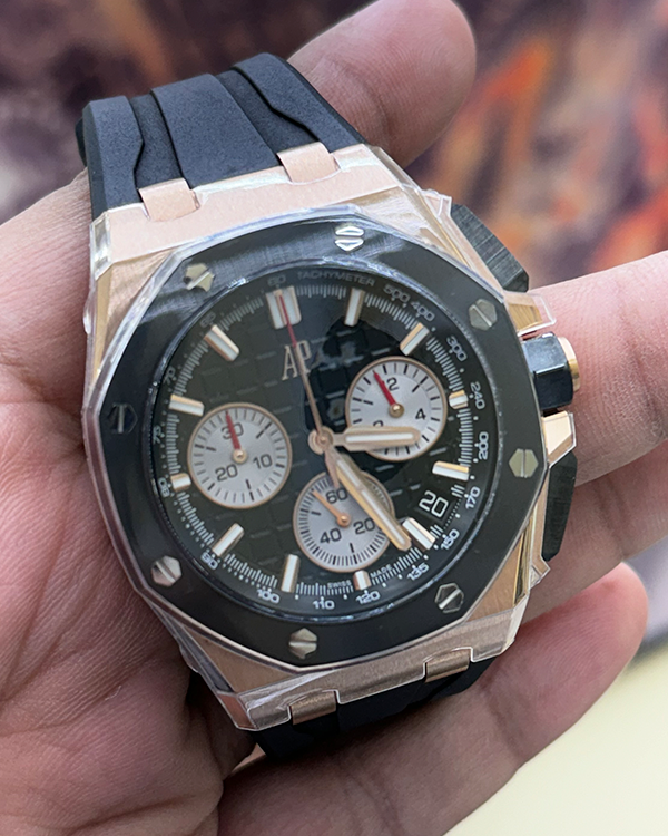 Audemars Piguet Royal Oak Offshore Chronograph 43MM Black Dial Rubber ...
