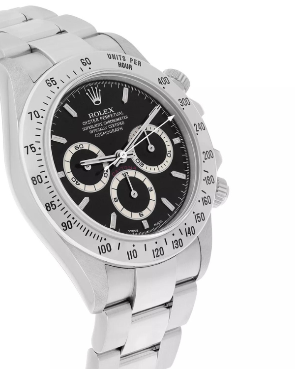 Rolex Cosmograph Daytona 40MM Black Dial Oyster Bracelet (16520) – Grailzee