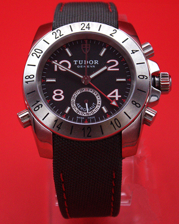 No Reserve - Tudor Sport Aeronaut GMT 41MM Black Dial Textile Strap (2 ...