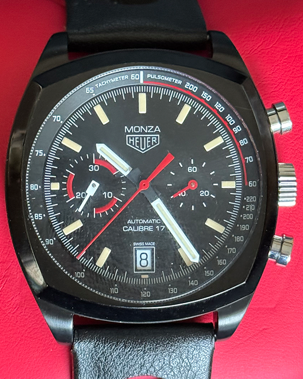 2016 Tag Heuer Monza 42MM Black Dial Leather Strap (CR2080.FC6375 ...