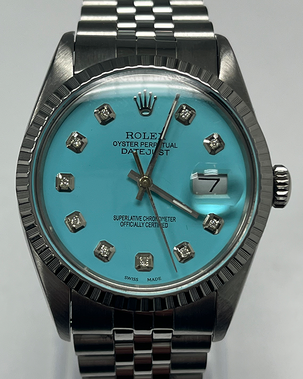 Rolex Datejust 36MM Blue Dial Steel Jubilee Bracelet (16030) – Grailzee