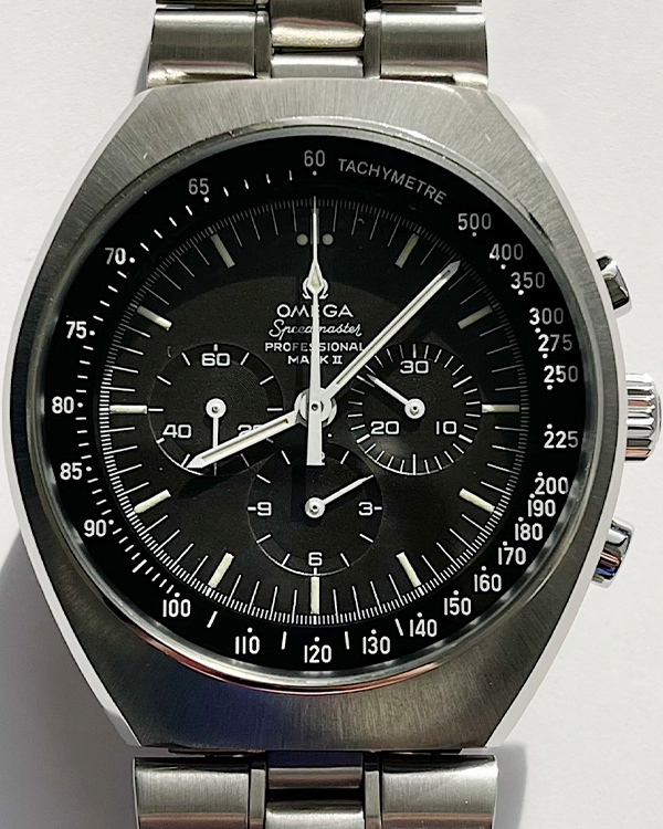 1970 Omega Speedmaster Mark II Vintage 41.5MM Black Dial Steel Bracele ...