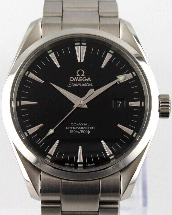 2002 Omega Seamaster Aqua Terra 42.2MM Black Dial Steel Bracelet (2502 ...