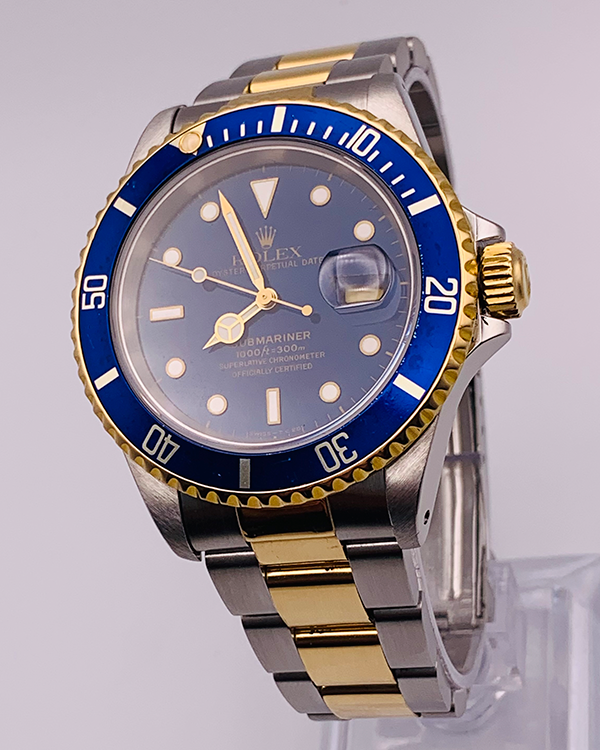 Rolex Submariner Date "Bluesy" 40MM Blue Patina Dial Two-Tone Bracelet ...