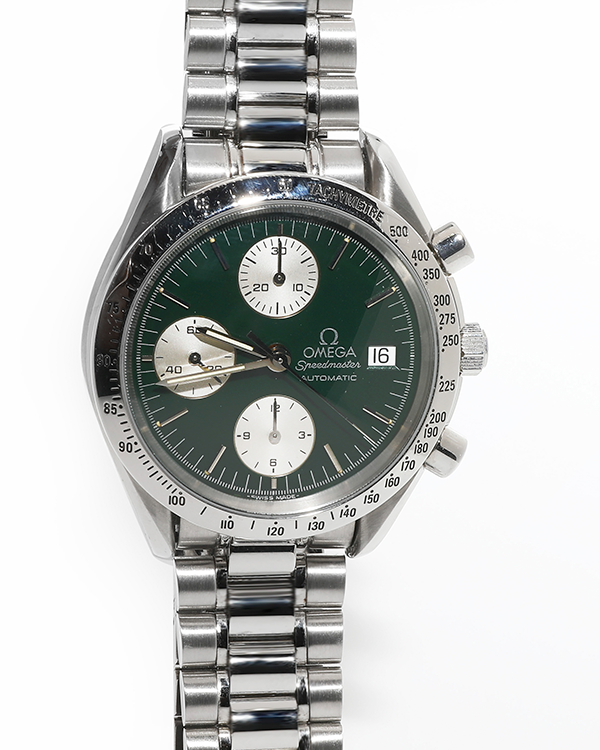 1994 Omega Speedmaster 39MM Green Dial Steel Bracelet (3511.70) – Grailzee