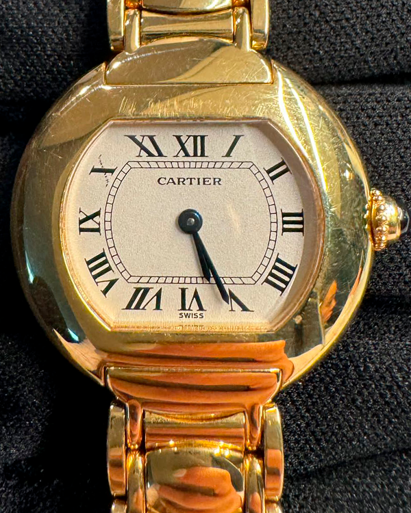 Cartier Ellipse 26MM Quartz White Dial Yellow Gold Bracelet (1480 ...