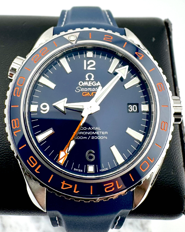 No Reserve - 2019 Omega Seamaster Planet Ocean 43.5MM Blue Dial Rubber ...