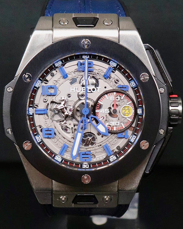 Hublot Big Bang Ferrari 45.5MM Skeleton Dial Leather Strap (401.NM.012 ...