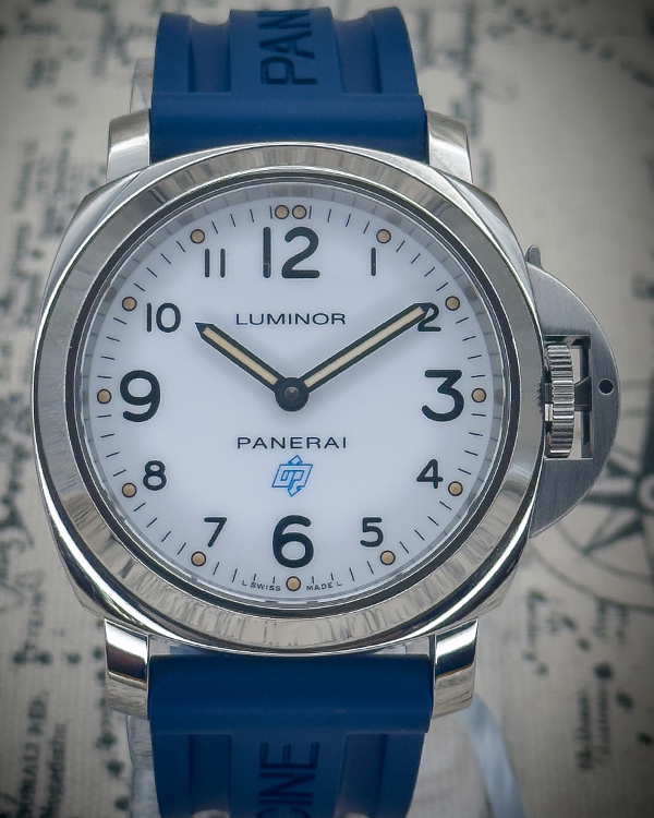 Panerai Luminor Base Logo 44MM White Dial Rubber Strap (PAM00630 ...