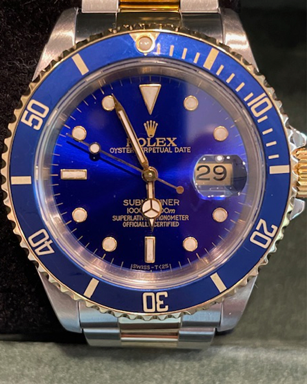 Rolex Submariner Date "Bluesy" 40MM Blue Dial Two-Tone Oyster Bracelet ...