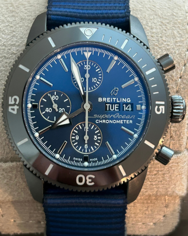 2022 Breitling SuperOcean Heritage Chronograph "Outerknown" 44MM Blue ...