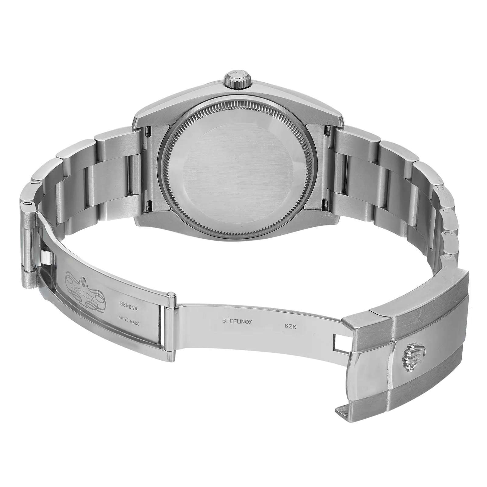 Rolex Oyster Perpetual Date 34MM Black Dial Steel Bracelet (115234 ...