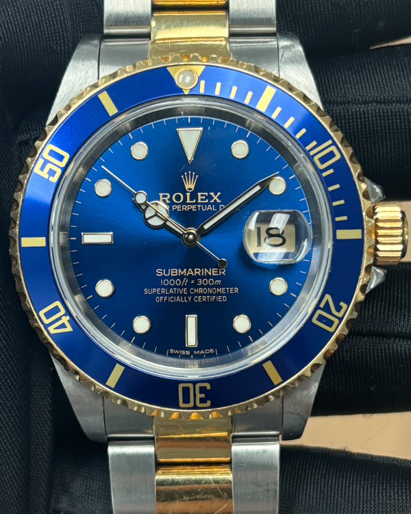 Rolex Submariner Date "Bluesy" 40MM Blue Dial Two-Tone Oyster Bracelet ...