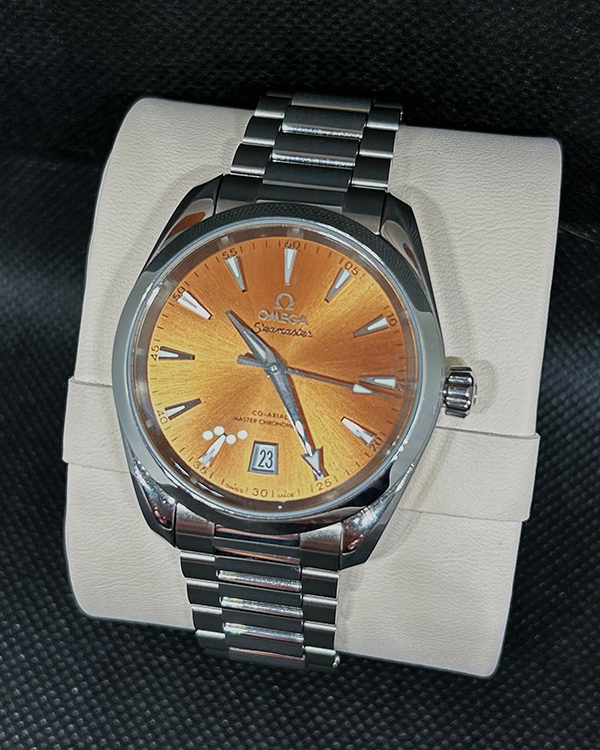 2023 Omega Seamaster Aqua Terra Shades 38MM Saffron Dial Steel Bracele ...