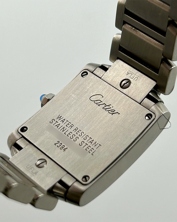 Cartier Tank Française De Cartier 20x25MM Quartz White Dial Steel Brac ...