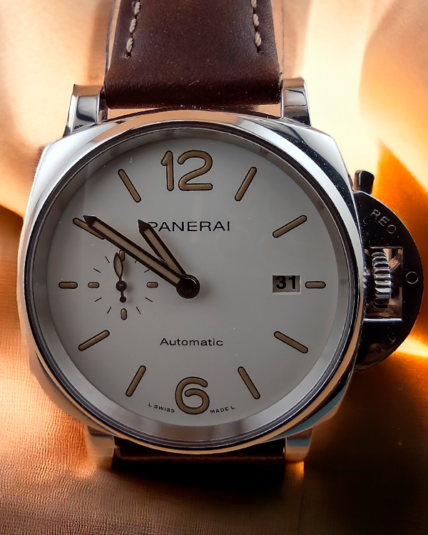 2020 Panerai Luminor Due 42MM White Dial Leather Strap (PAM01046 ...
