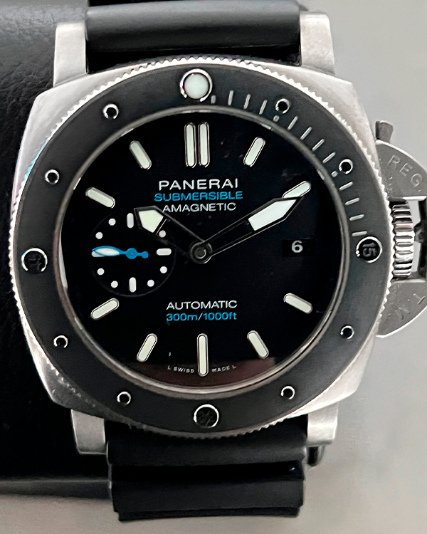2019 Panerai Luminor Submersible 1950 3 Days 47MM Black Dial Rubber St ...