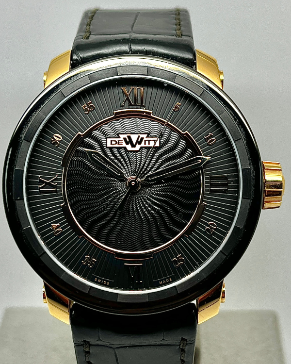 DeWitt Twenty-8-Eight 43MM Black Dial Leather Strap (T8.AU.011) – Grailzee