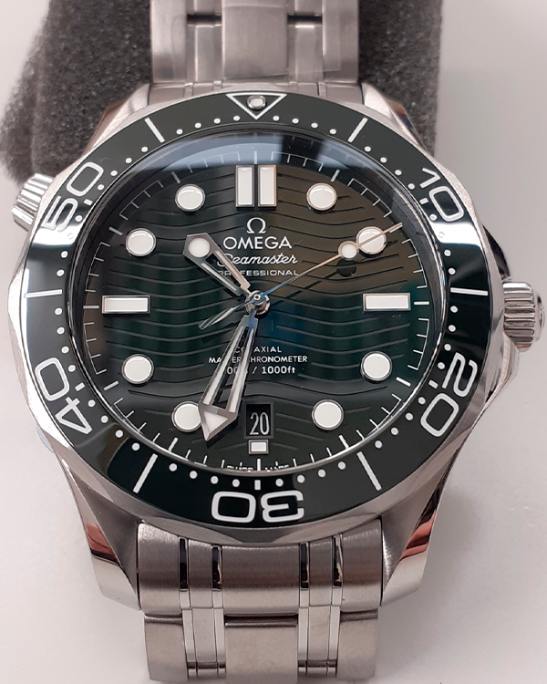 2024 Omega Seamaster Diver 300M 42MM Green Dial Steel Bracelet (210.30 ...