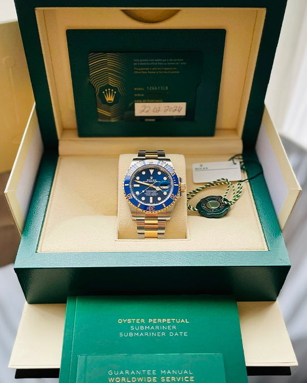 2024 Rolex Submariner Date "Bluesy" 41MM Blue Dial Two-Tone Oyster Bra ...
