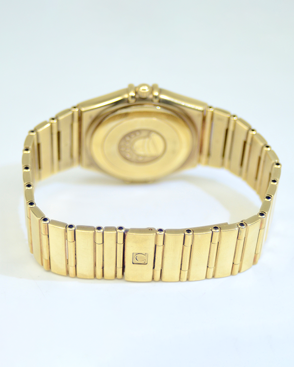 Omega Constellation 35.5MM Yellow Gold Factory Diamonds Gold Dial (110 ...