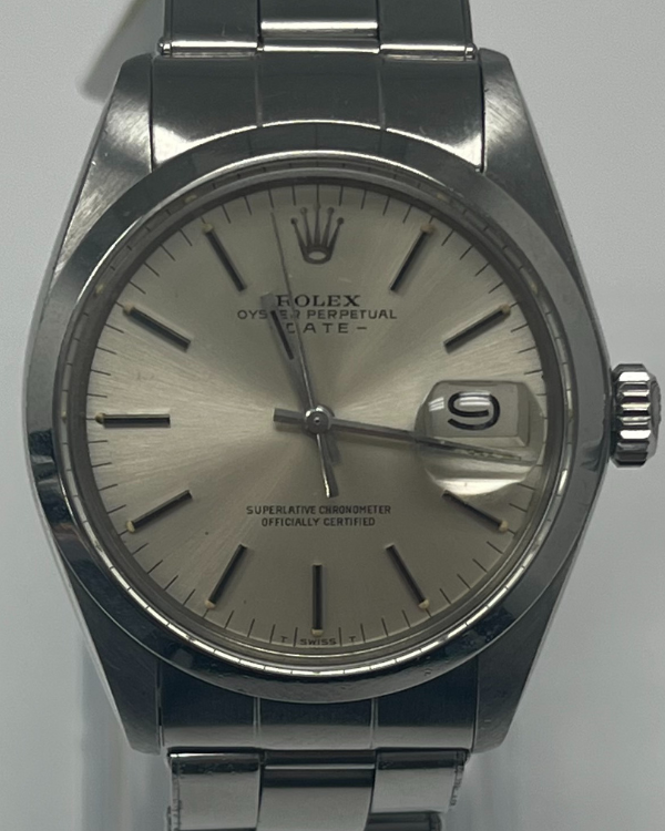 Rolex Oyster Perpetual 34MM Silver Dial Steel Bracelet (1500) – Grailzee