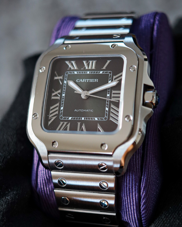New Release - Cartier Santos De Cartier Steel Green Dial (WSSA0061 ...
