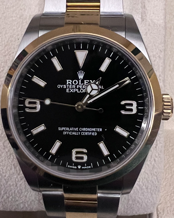 2021 Rolex Explorer 36MM Black Dial Two-Tone Bracelet (124273) – Grailzee