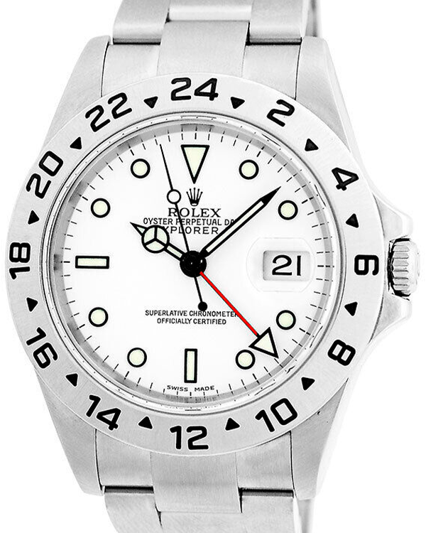 2005 (D Serial) Rolex Explorer II "Polar" 40MM White Dial Steel Bracel ...
